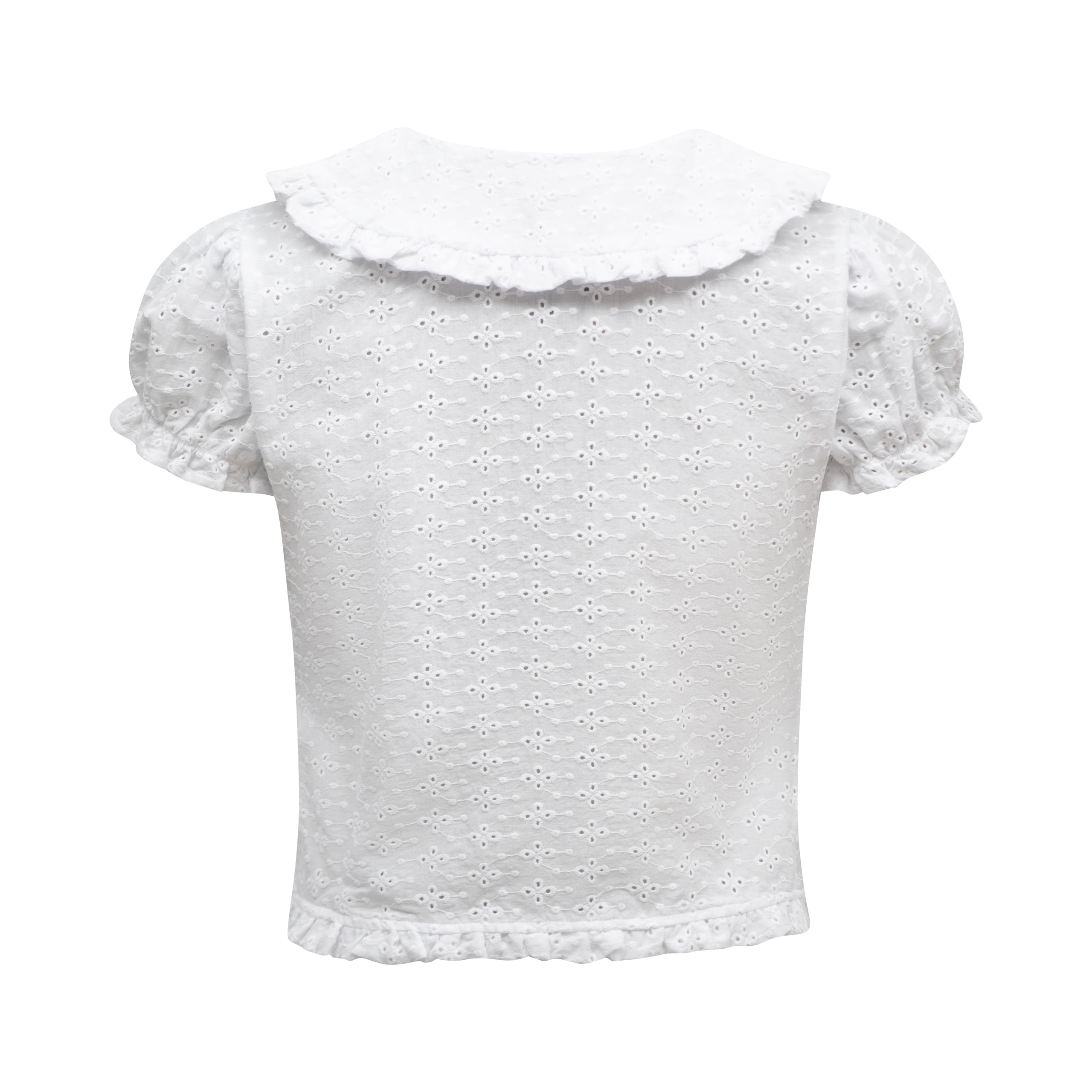 Bonnie Blouse White | Women's Peter Pan Collar Blouse – Minka Dink London