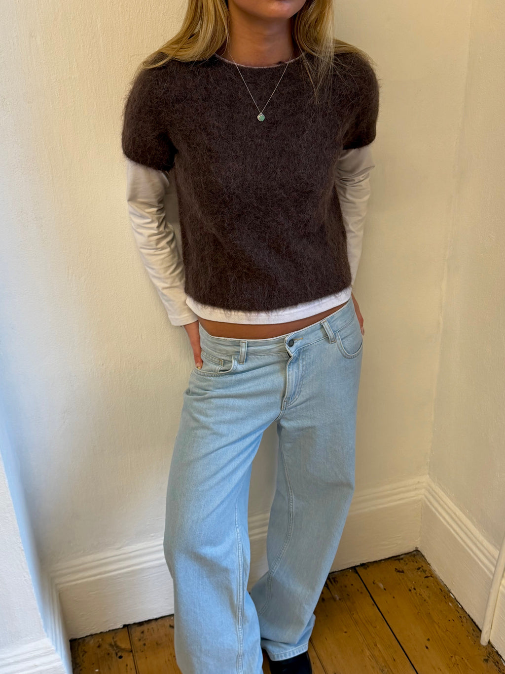 Short Sleeve Knit - Brown – Minka Dink London