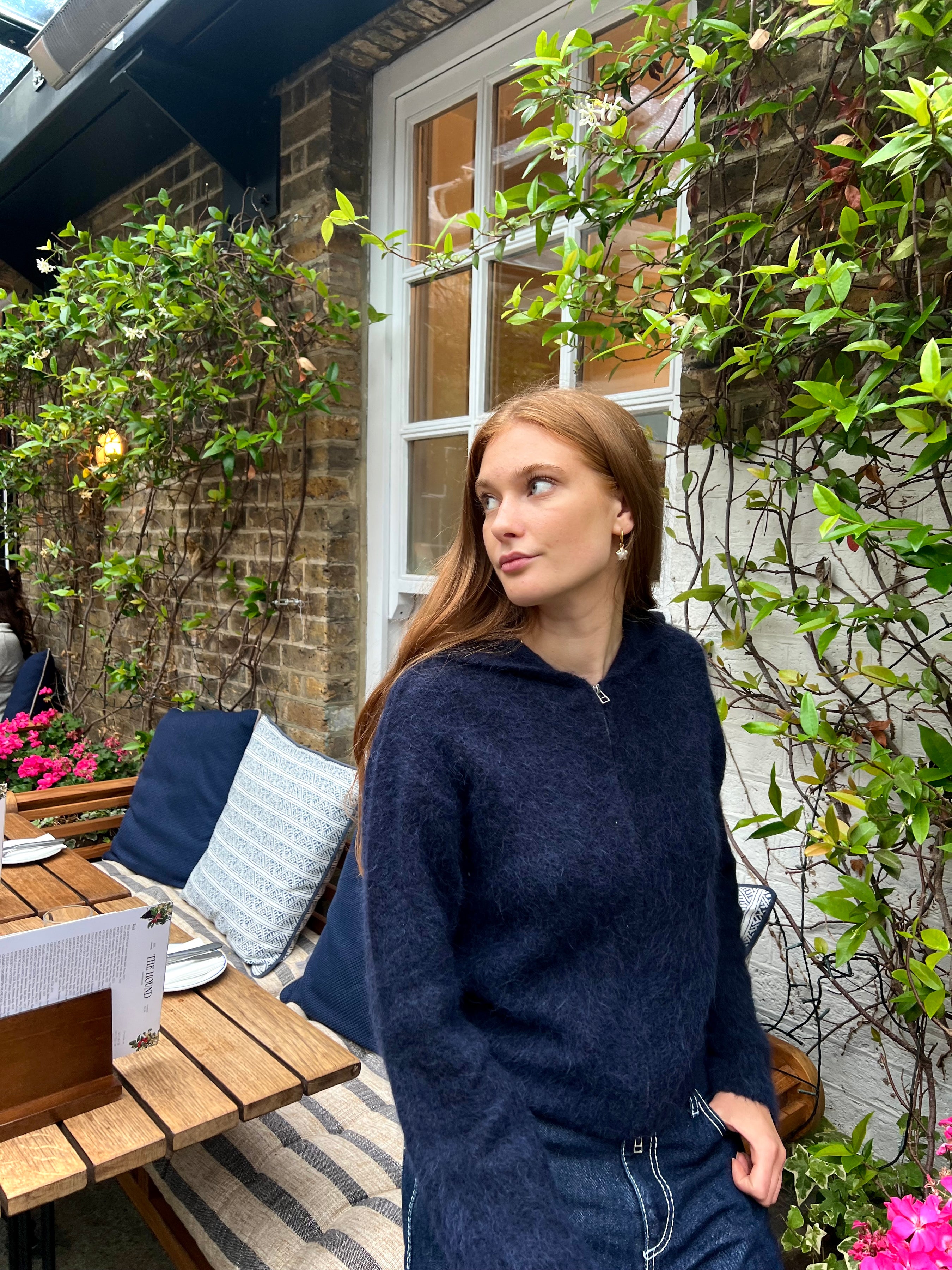 Dual Zip Hoodie - Navy – Minka Dink London